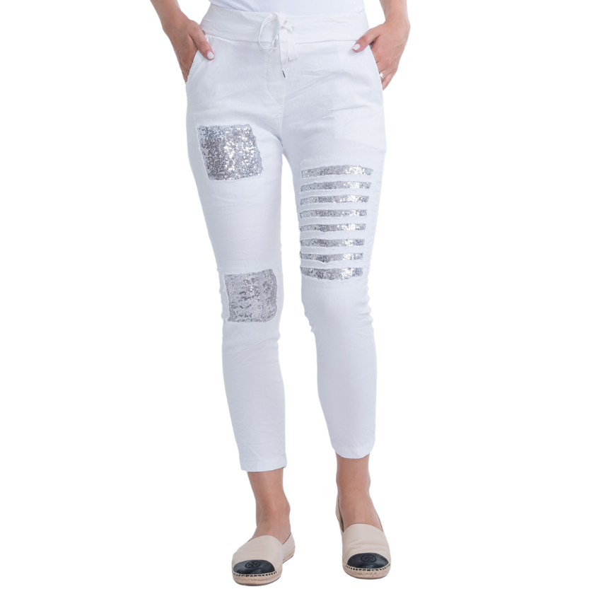 Bianco Italian Sequin Window Pants – Oxfords Clothing